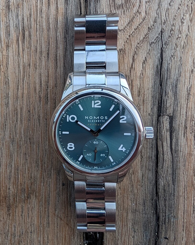 Nomos Club Sport Neomatik 745 Petrol Green - Horlogemarkt (horloges ...