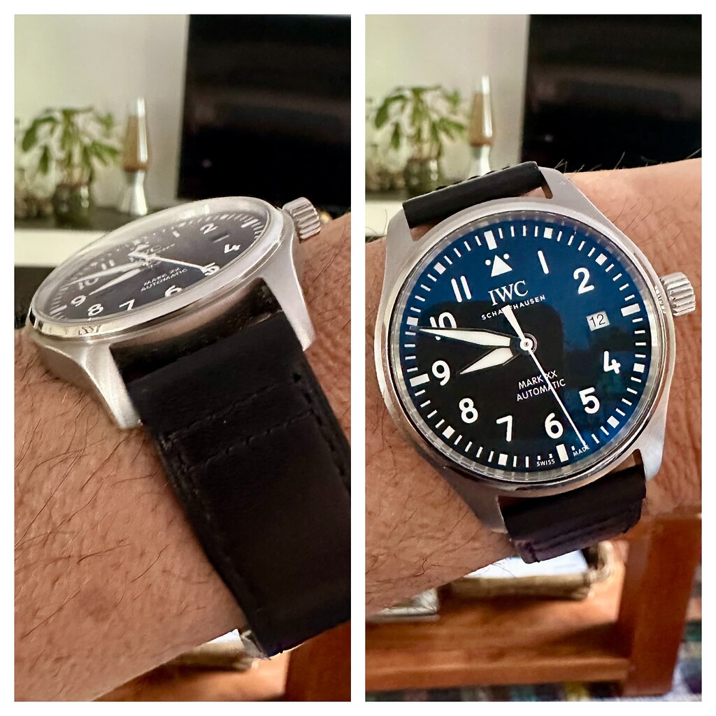 Te Koop: IWC Pilot's Watch Mark XX, op leer en incl extra IWC rubber ...